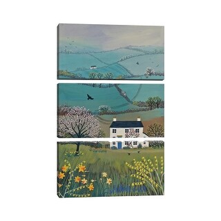 iCanvas "Across Spring Hills" by Jo Grundy 3-Piece Canvas Wall Art Set ...
