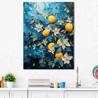 Designart "Starfruit Starry Night I" Fruits Wall Art - Bed Bath ...