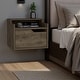 15.7"L Winchester Floating Nightstand with 1 Drawer, Modern Dual-Tier ...