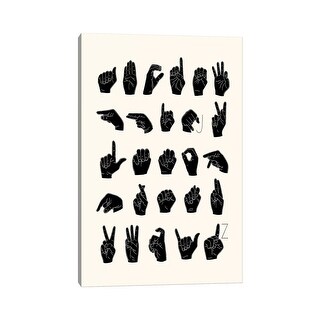 iCanvas "Sign Language I" by Emma Scarvey Canvas Print - Bed Bath ...
