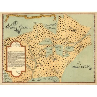 1674 Map Of North American By Louis Joliet Show The New Discoveries Of ...