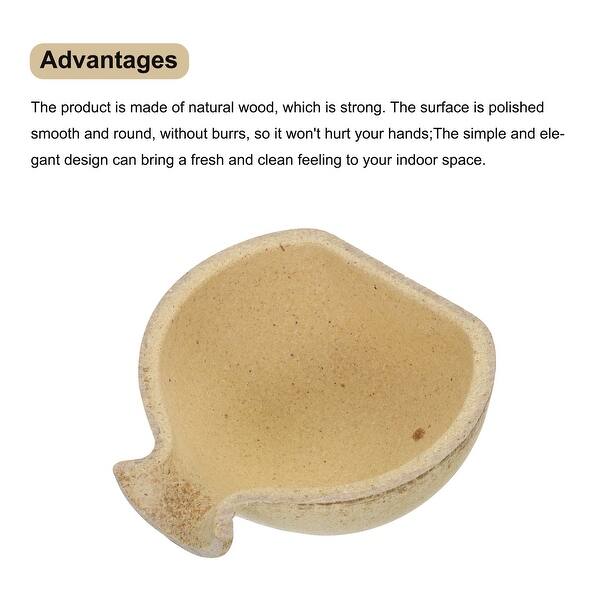 3.5x3.5 Inch Wooden Half Vases for DIY Handmade Material Mosaic ...