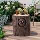 COSIEST Outdoor Wood Tree-Trunk Log Stool - Bed Bath & Beyond - 34630918