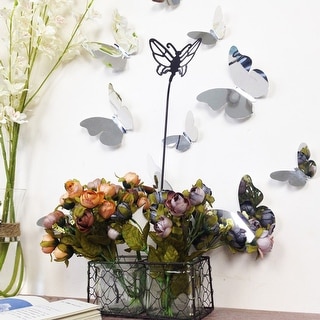 Walplus 3D Butterfly Mirror Effect Wall Sticker DIY Wall Decorations ...