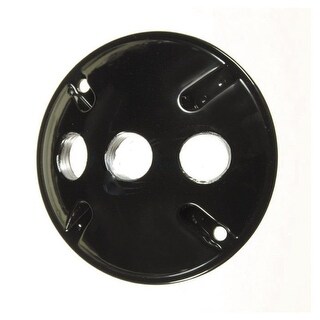 Modern Black Round Cover in Plastic American Imaginations - Bed Bath ...