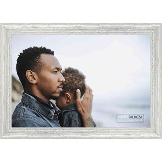 5x4 Distressed/Aged White Washed Complete Wood Picture Frame with UV ...