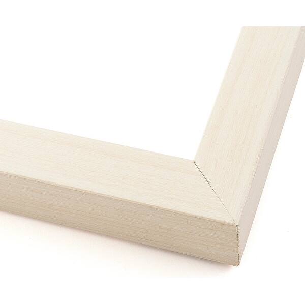 24x36 - 24 x 36 White Wash Flat Solid Wood Frame with UV Framer's - Bed ...