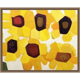Six Sunflowers by Anne Becker Framed Canvas Wall Art Print - Bed Bath ...