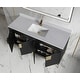 Alma Bulanka 60 inch Single Sink Vanity Dawn grey , Golden Brass ...