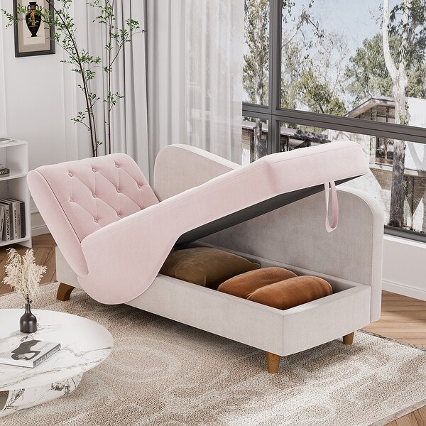 Bedroom chaise lounge with storage store