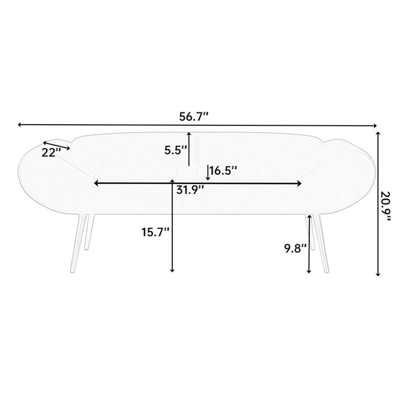Sofa Stool PVC Fabric Can Be Placed in the Bed Circumference/Porch ...