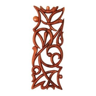 Novica Handmade Abstract Verticality Wood Relief Panel - Bed Bath ...