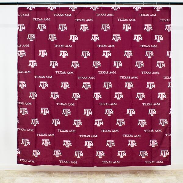 Texas A&M Aggies Printed Shower Curtain Cover - 70" x 72" - On Sale ...