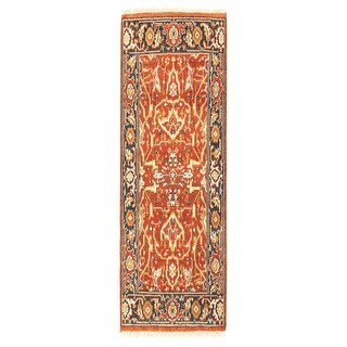 ECARPETGALLERY Hand-knotted Serapi Heritage Dark Copper Wool Rug - 3'11 ...