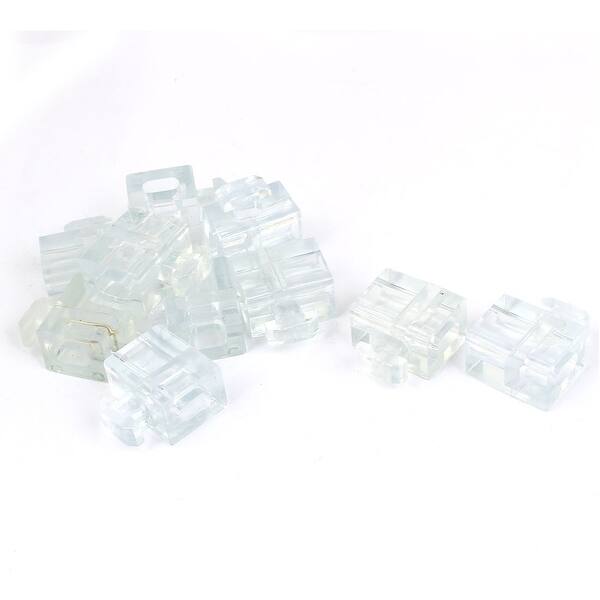 Unique Bargains Industrial Aluminum Glass Spacer Fastener Block ...