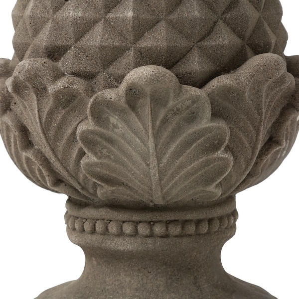 Glitzhome MGO Sand/Bronze Finish Blessings Artichoke Garden Statues ...
