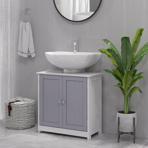 Bathroom vanity with U-shape cut-out and adjustable internal shelf - On ...