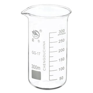 300ml Tall Form Glass Beaker, 3.3 Borosilicate Lab Measuring Cups ...