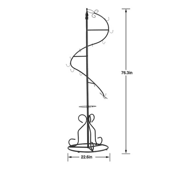 Metal Surround Multi-Hook Hanger - Black - Bed Bath & Beyond - 36045802