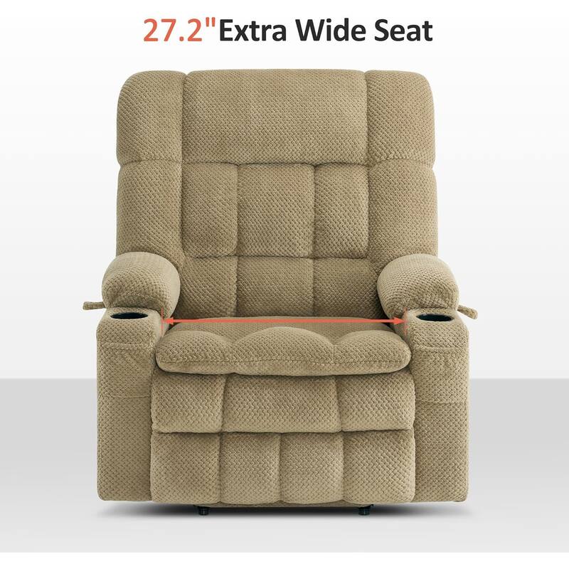 MCombo Dual Motor Power Lift Recliner Chair with Massage and Heat for ...