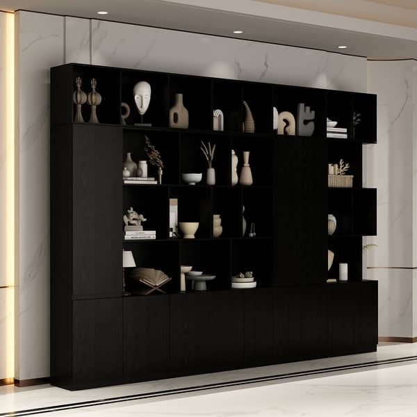 Modular Office Cabinet Streamlined Storage in Modern Buffet Pantry ...