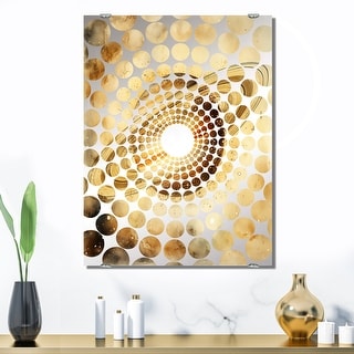 Designart "Vintage Saturn Planet" Planets Mirror Orange - Astronomy ...