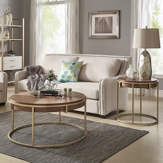 Cooke Round Table with Metal Base from iNSPIRE Q Modern - Bed Bath ...