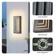 3-Tier 15.7 in Outdoor Light Fixture Black Exterior Wall Light LED ...