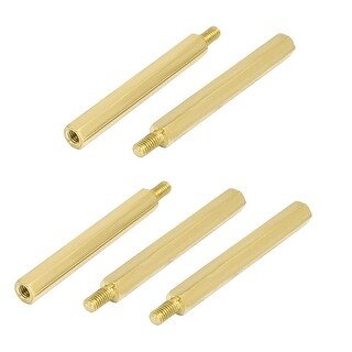M3 Male to Female Thread Insulated Brass Standoff Hexagonal Spacer 38 ...