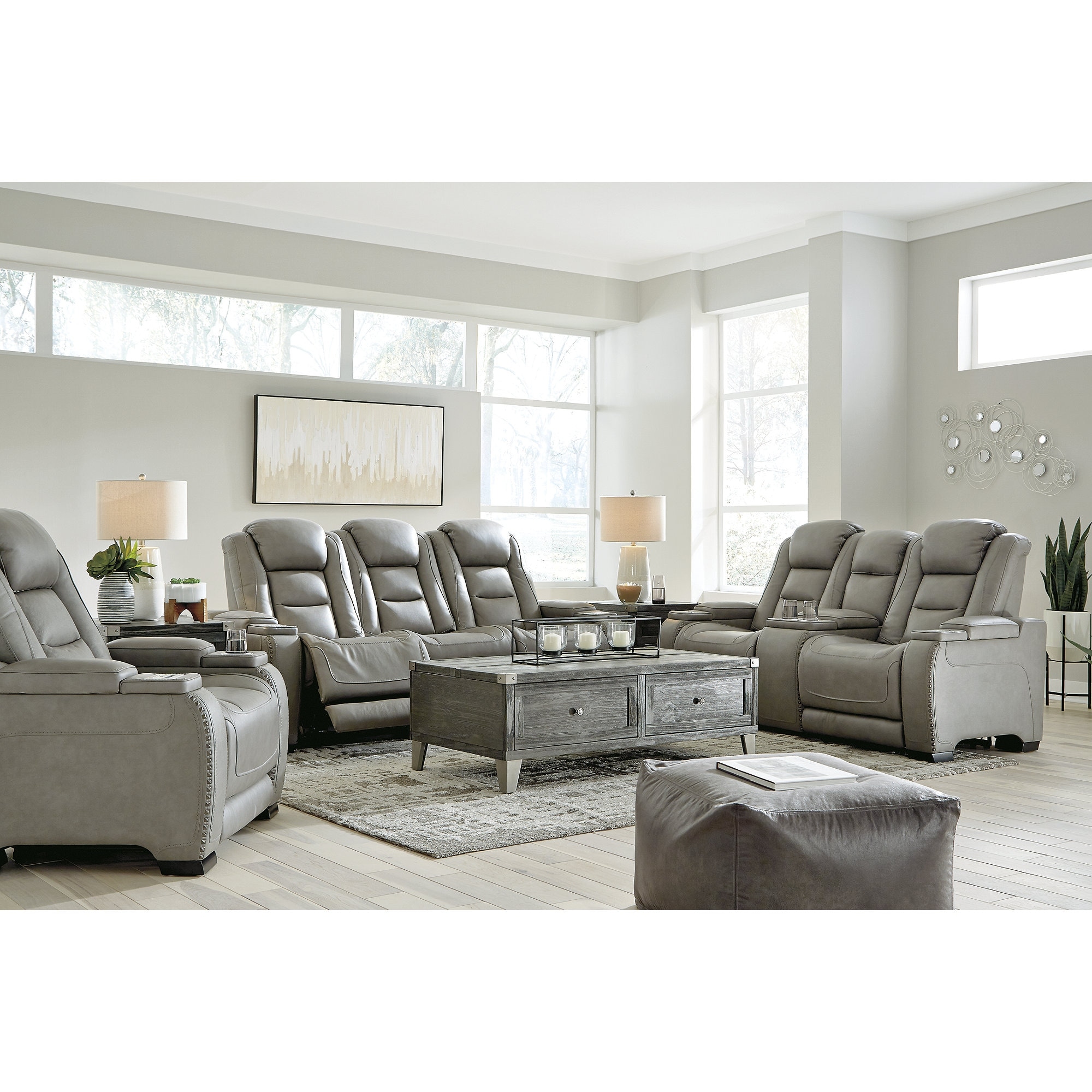Grey Leather Living Room Sets Bed Bath Beyond