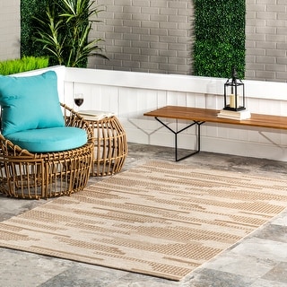 Nuloom Maddy Abstract Lined Indoor/Outdoor Area Rug - Bed Bath & Beyond ...