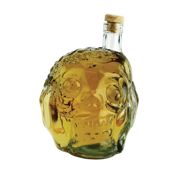 Zombie Head Decanter - 38 Ounce Glass Carafe For Wine Or Liquor - Bed ...