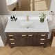 Palos Bath Vanity with Grain Composite Stone Top without Mirror - Bed ...