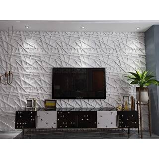 Art3d 3D Wall Panels PVC Crossing Lines Design (32 Sq.Ft) - Bed Bath ...