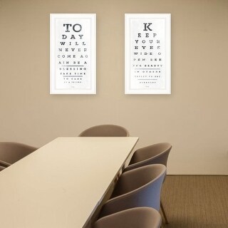 TrendyDecor4U Contemporary "Eye Charts" 2-Piece Vignette by Marla Rae ...