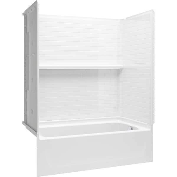 Sterling 60 x 30 Inch Traverse Bath and Shower Enclosure with Right ...