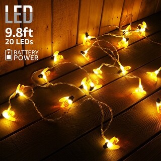 TORCHSTAR 9.8ft String Lights 20 LED Flying Bee, Battery Powered - 1 ...