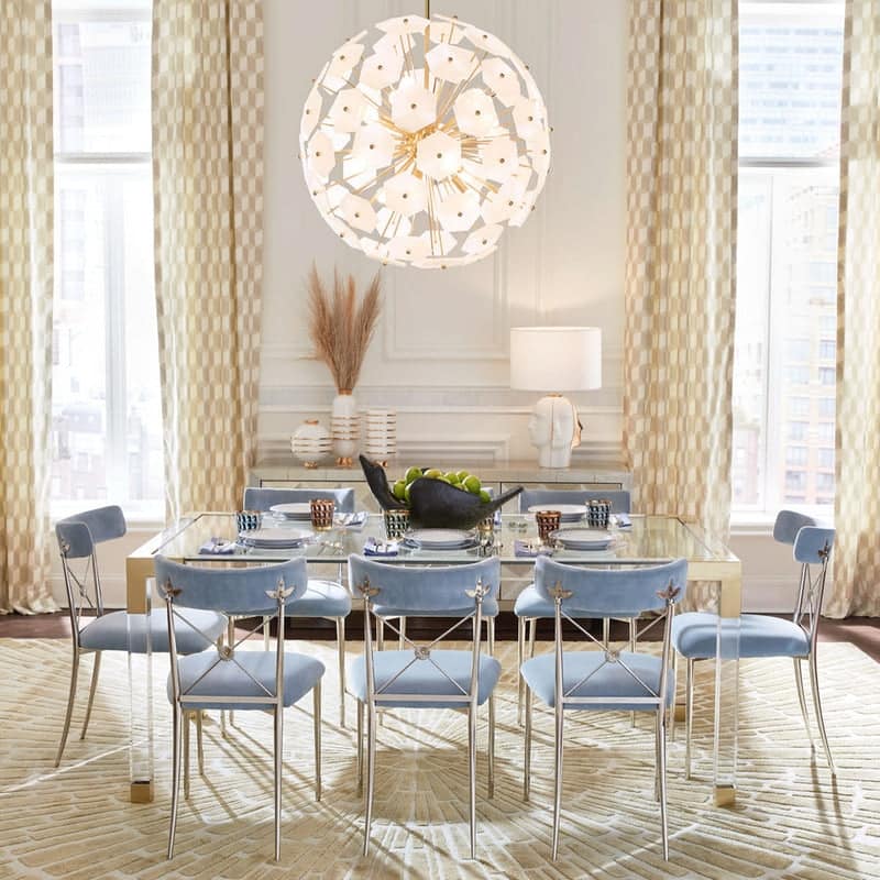 lucite dining room table