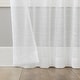 No. 918 Noemi Slub Stripe Rope Tab Semi-Sheer Tie Top Curtain Panel ...