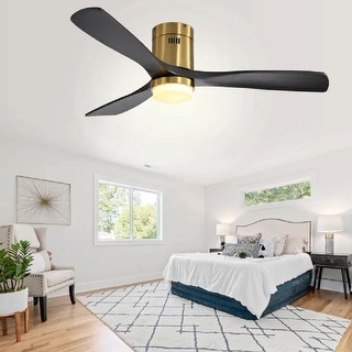 52" Ceiling Fan with Light - DC Motor - Remote Control - 3CCT LED - Bed ...