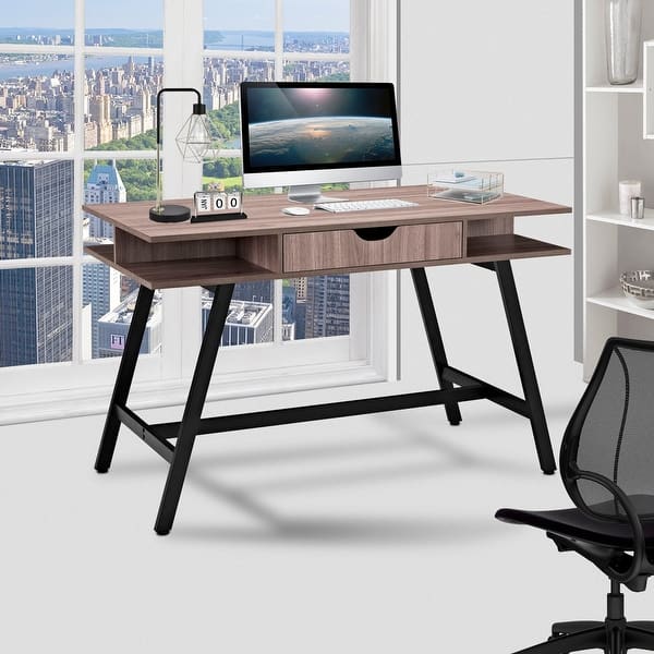 Rosalind Mid-Century Modern Wooden Home Office Computer Writing Desk ...