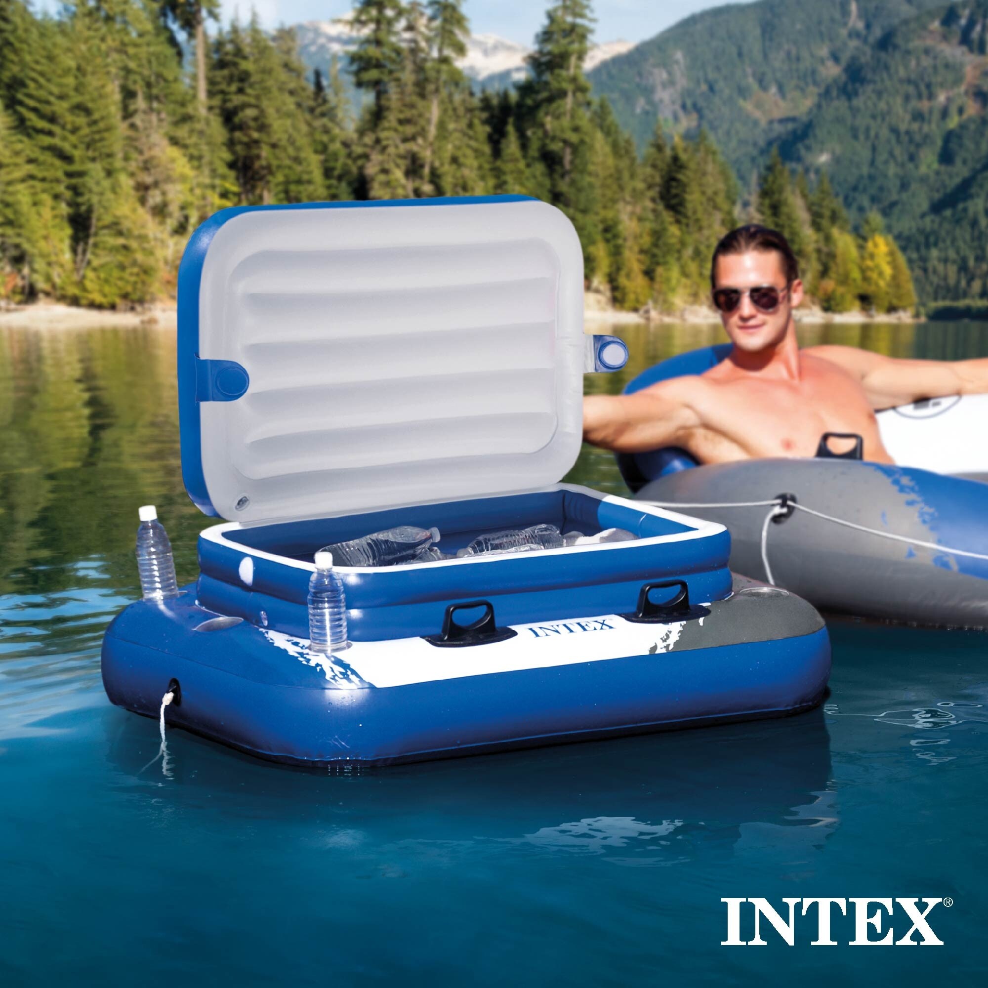 intex inflatable rectangular pool