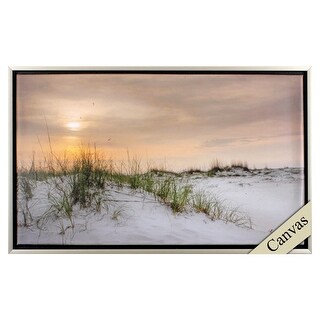 Propac Images Sunset Beach Framed Canvas Wall Art - Orange - Bed Bath ...