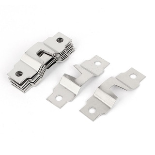 47mm x 15mm x 4mm Metal Double Hole Picture Frame Hanging Hooks Hangers ...