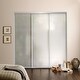 THE SLIDING DOOR COMPANY 3 Panel, Sliding Closet Doors, Frosted Glass ...