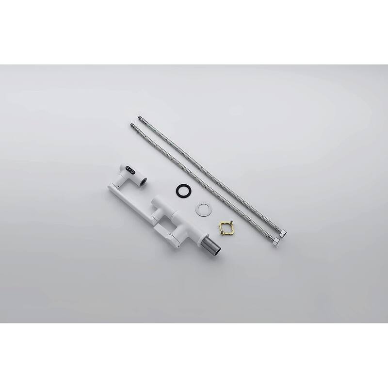 Lefton Rotatable Bathroom Faucet with Temperature Display in Fahrenheit ...