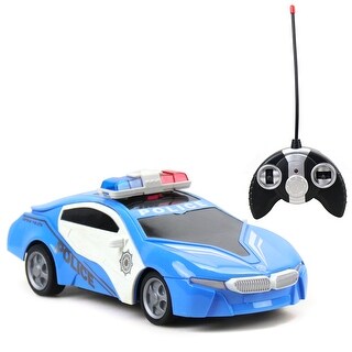 27MHZ 1:18 RC Car Police Cruiser 4-channel hit open doors Remote ...