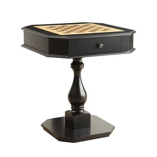 Wooden Square Game Table with 2 Drawers in Black - Bed Bath & Beyond ...