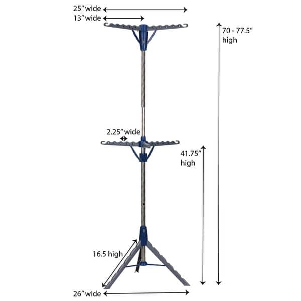 Household Essentials 2-Tier Tripod Clothes Drying Rack - Bed Bath ...