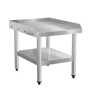 Silver Stainless Steel Kitchen Prep Table with shelf - Bed Bath ...